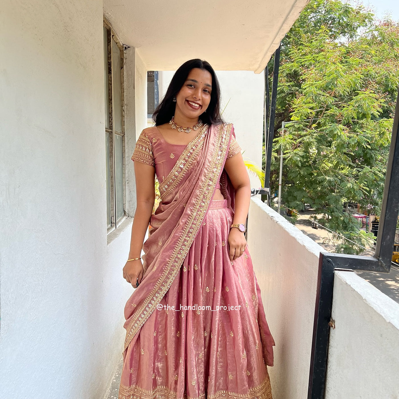 Dusty rose Crystal – The Handloom Project