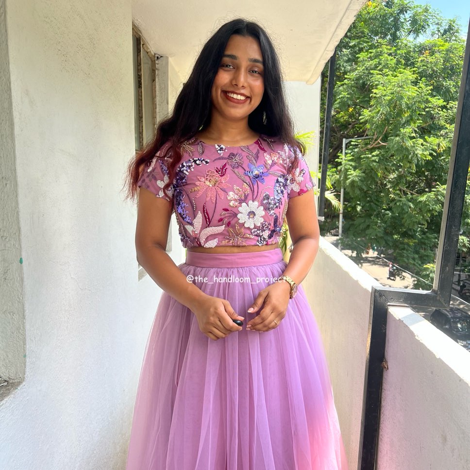 Lavender sequins – The Handloom Project