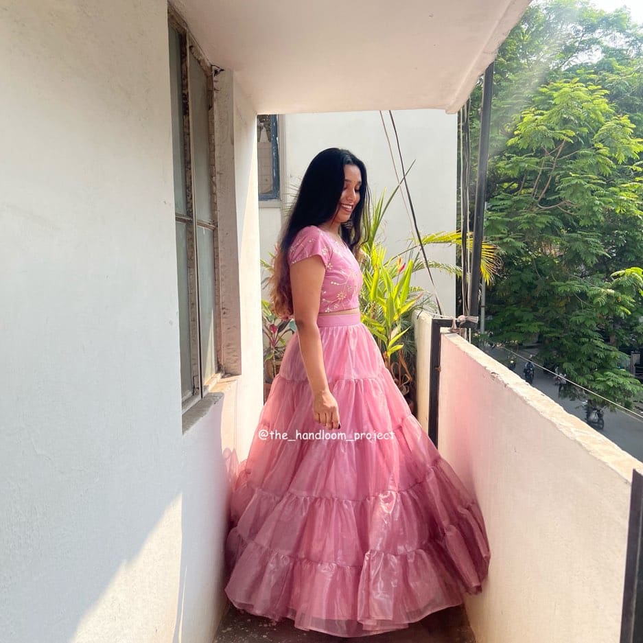 Baby pink 5 tier – The Handloom Project