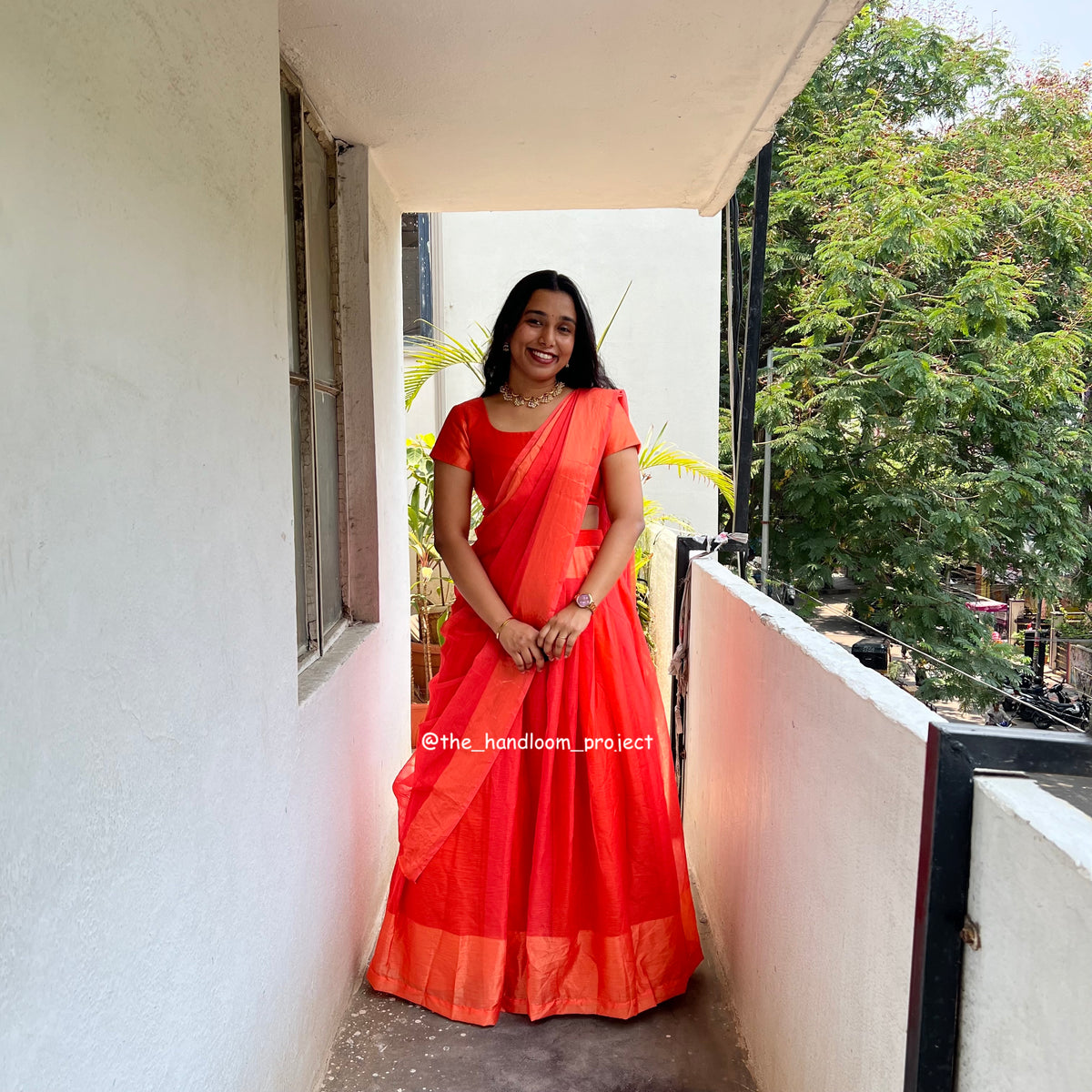 Orange - revaa – The Handloom Project